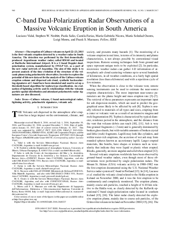 (PDF) C-band Dual-Polarization Radar Observations of a Massive Volcanic ...