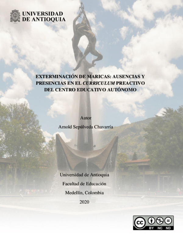 (PDF) Exterminación de maricas : ausencias y presencias en el ...