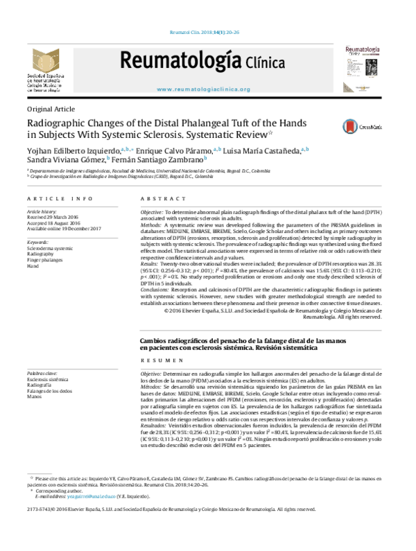 (PDF) Radiographic Changes of the Distal Phalangeal Tuft of the Hands ...