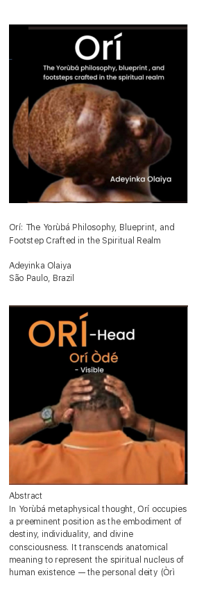 (PDF) Orí: The Yorùbá Philosophy, Blueprint, and Footstep Crafted in ...