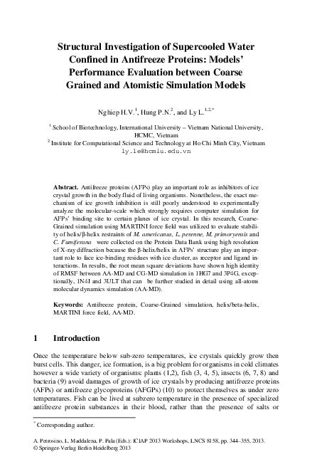 (PDF) Structural Investigation of Supercooled Water Confined in ...