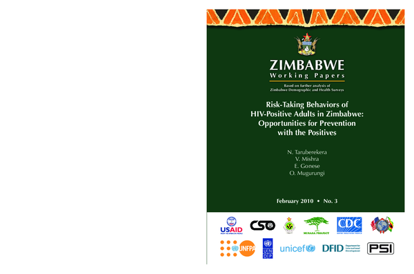 (PDF) Risk-taking behaviors of HIV-positive adults in Zimbabwe ...