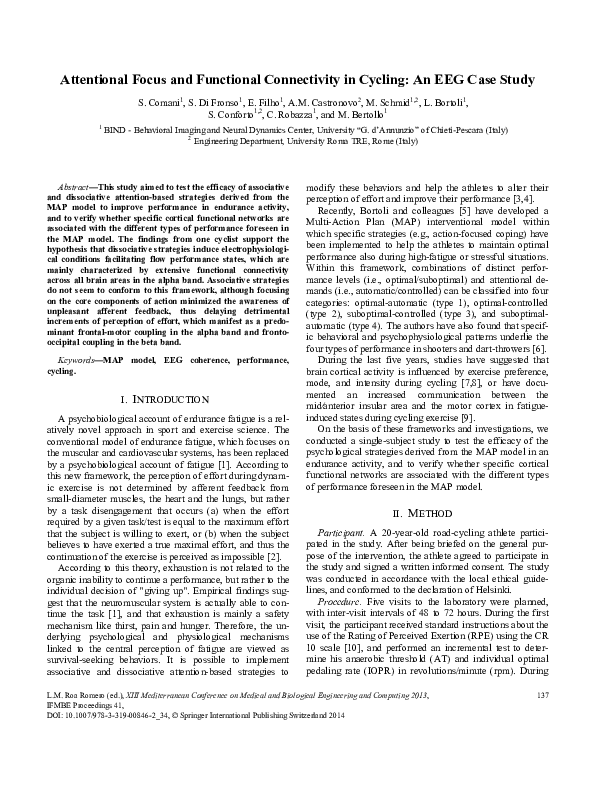 (PDF) Attentional Focus and Functional Connectivity in Cycling: An EEG ...
