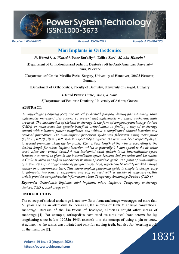 (PDF) Mini Implants in Orthodontics