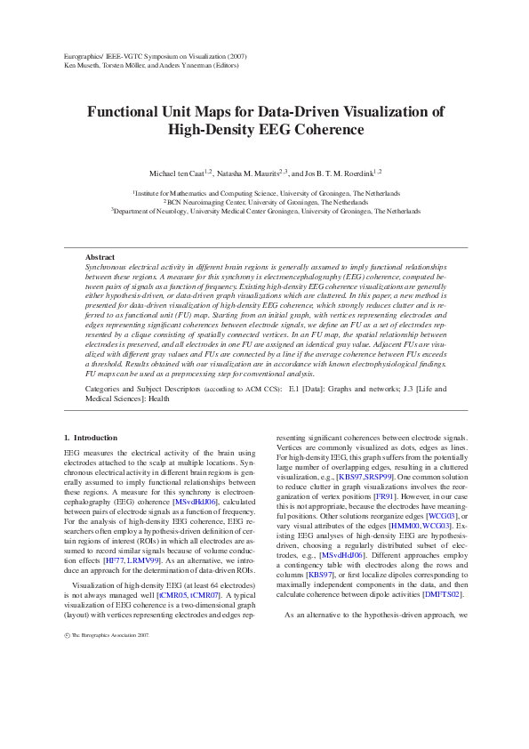 (PDF) Functional Unit Maps for Data-Driven Visualization of High ...