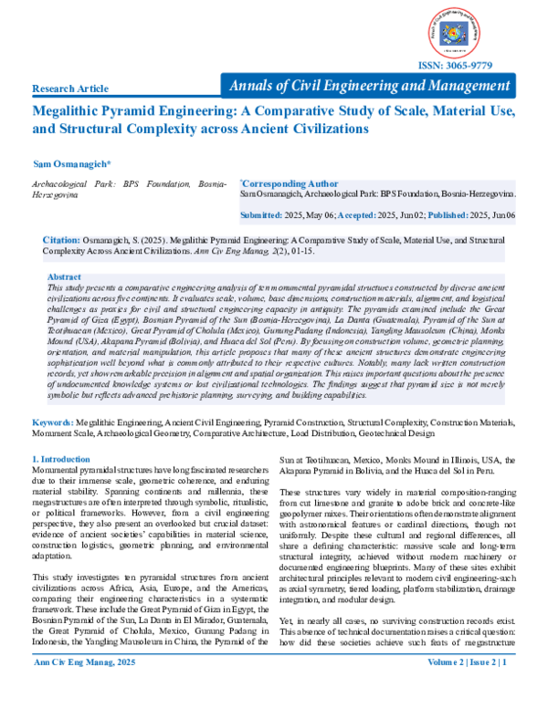 (PDF) Megalithic Pyramid Engineering: A Comparative Study of Scale ...