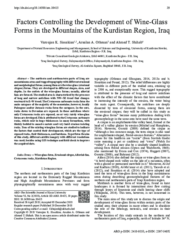 (PDF) Factors Controlling the Development of Wine-Glass Forms in the ...