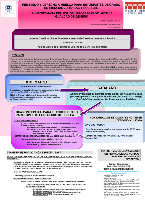 (PDF) Feminismo y derecho a huelga para estudiantes de Grado en ...