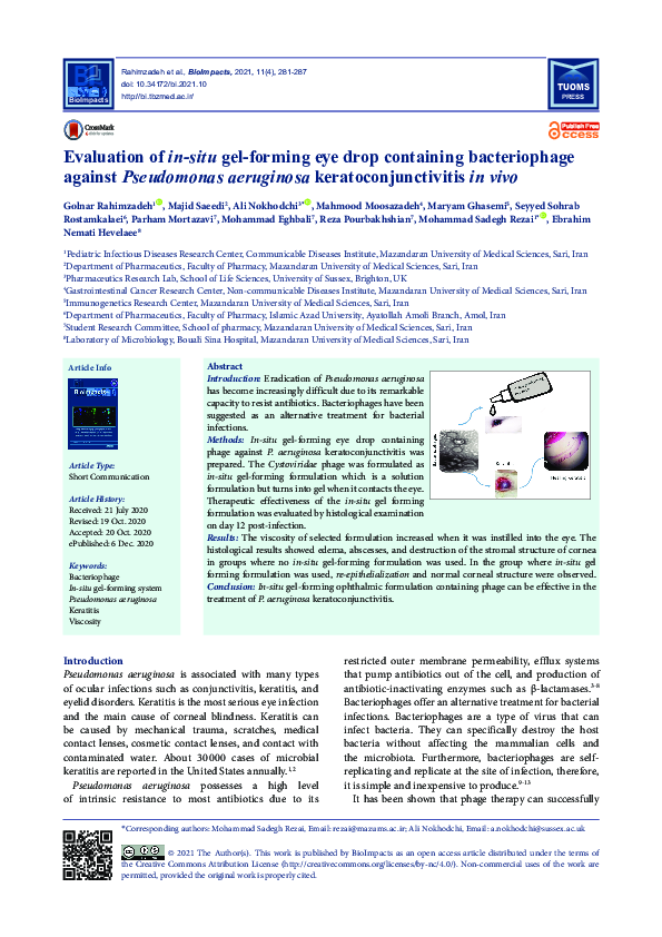 (PDF) Evaluation of in-situ gel-forming eye drop containing ...