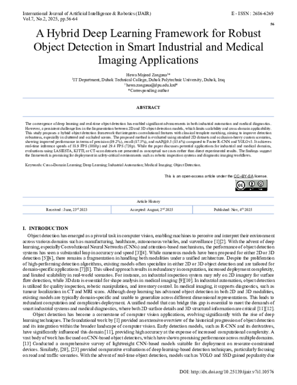 (PDF) A Hybrid Deep Learning Framework for Robust Object Detection in Smart Industrial and ...