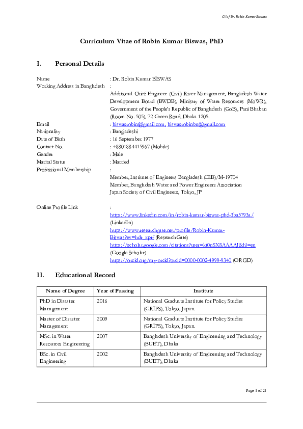 (PDF) Resume Robin Updated Oct