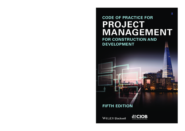 (PDF) Code of Practice for Project Management for Construction and ...