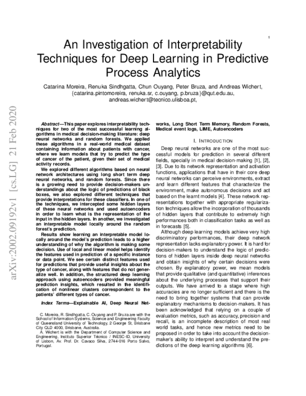 (PDF) An investigation of interpretability techniques for deep learning ...