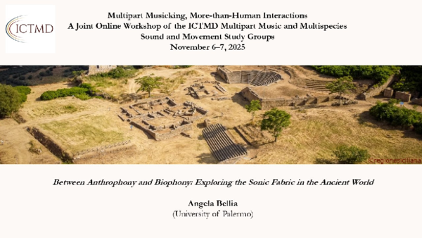(PDF) Angela Bellia, Between Anthrophony and Biophony: Exploring the ...