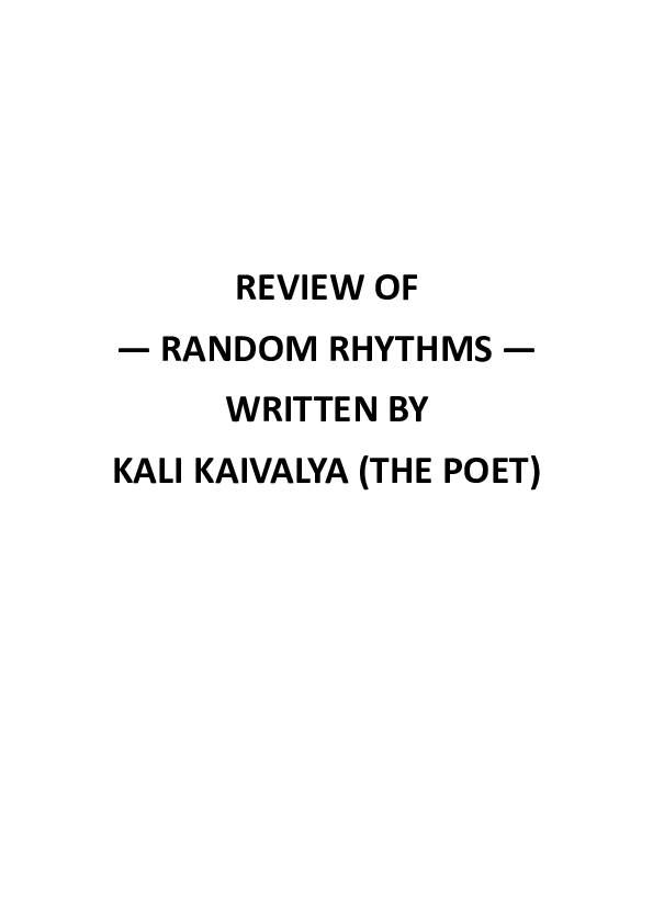 (PDF) Book Review - Random Rhythms