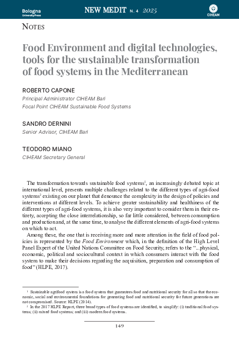(PDF) Food Environment and digital technologies, tools for the ...