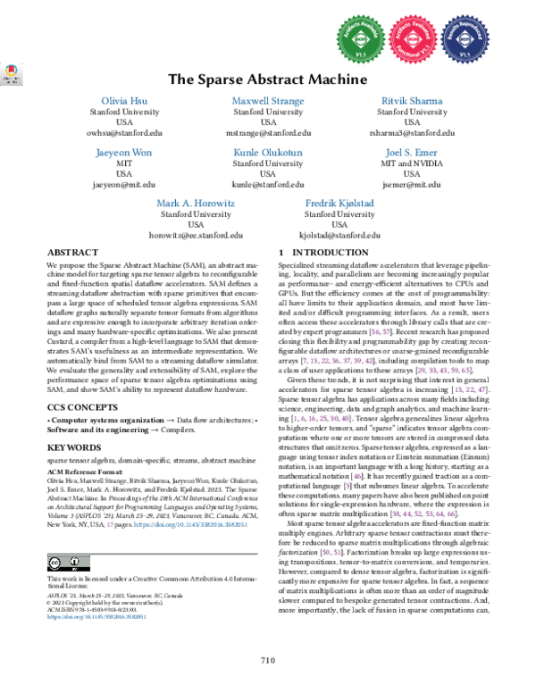 (PDF) The Sparse Abstract Machine
