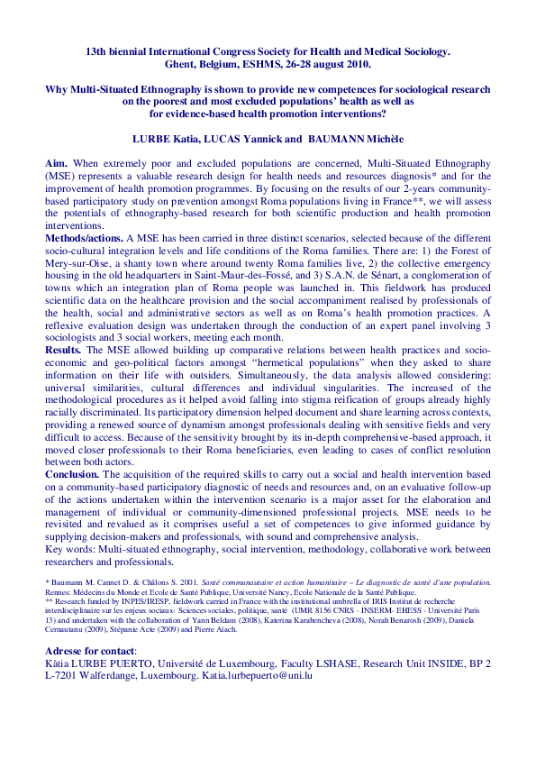 (PDF) Why does multi-situated ethnography develop new competences for ...