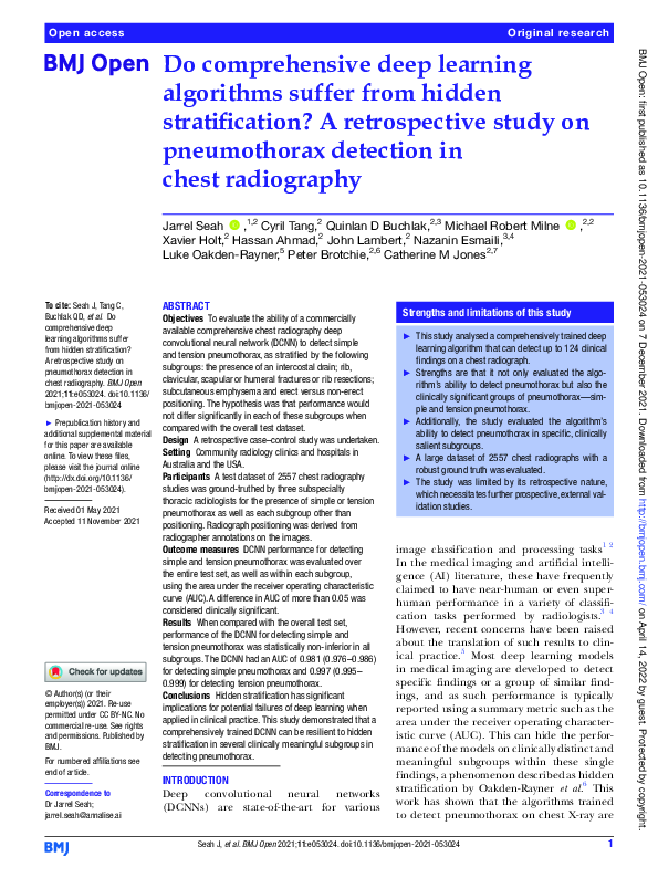 (PDF) Do comprehensive deep learning algorithms suffer from hidden ...