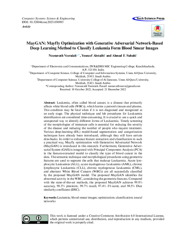 (PDF) MayGAN: Mayfly Optimization with Generative Adversarial Network ...