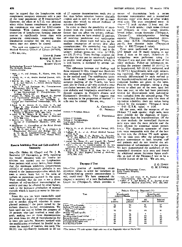 (PDF) Letter: Rosette inhibition test and cell-mediated immunity