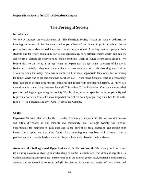 (PDF) Foresight Society
