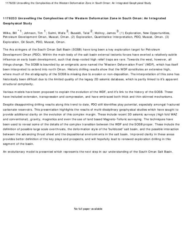 (PDF) Unravelling the Complexities of the Western Deformation Zone in ...