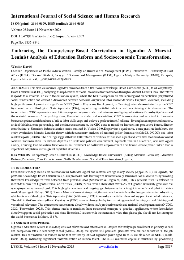 (PDF) International Journal of Social Science and Human Research