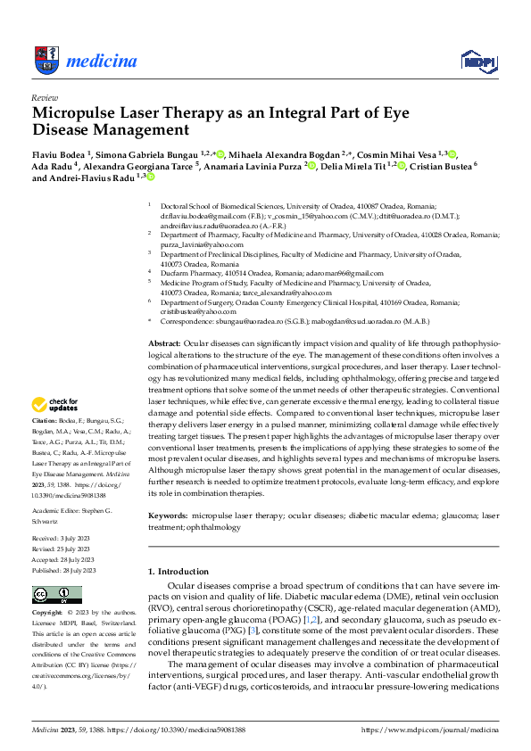 (PDF) Micropulse Laser Therapy as an Integral Part of Eye Disease ...
