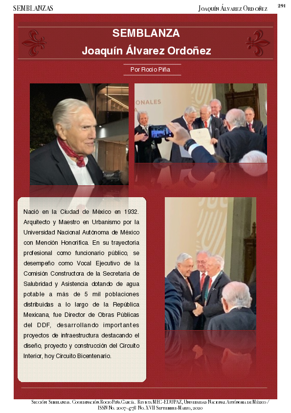 (PDF) Semblanza Joaquín Álvarez Ordoñez