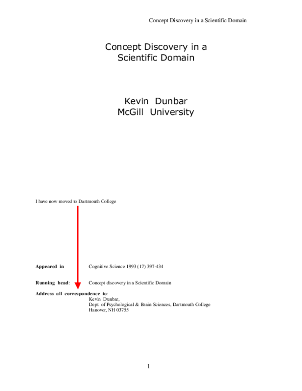(PDF) Concept Discovery in a Scientific Domain