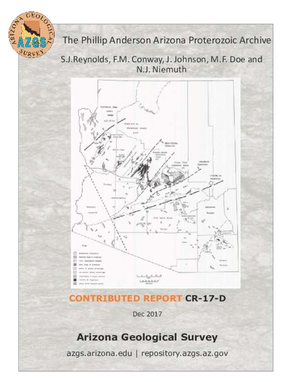 (PDF) The Phillip Anderson Arizona Proterozoic Archive