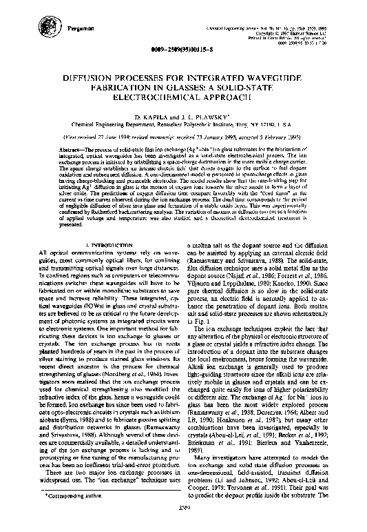 (PDF) Diffusion processes for integrated waveguide fabrication in ...