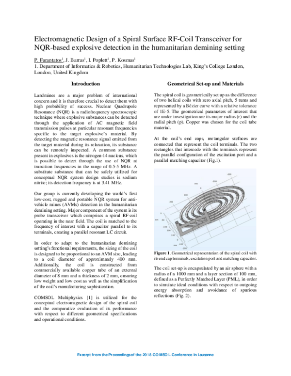 (PDF) Electromagnetic Design of a Spiral Surface RF-Coil Transceiver ...