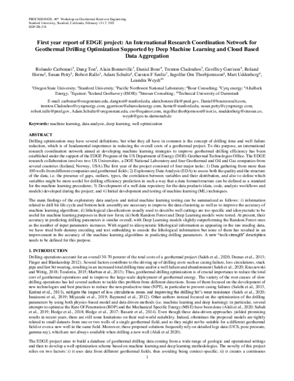 (PDF) First year report of EDGE project: An International Research ...