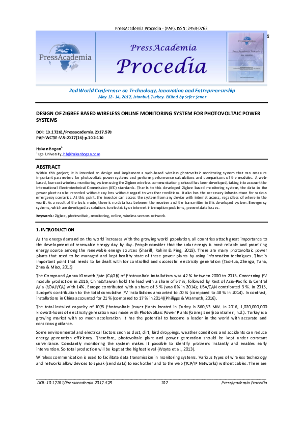 (PDF) Design of Zigbee based wireless online monitoring system for ...