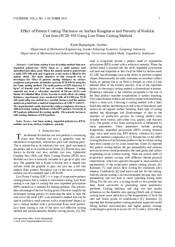 (PDF) Effect of Pattern Coating Thickness on Surface Roughness and ...