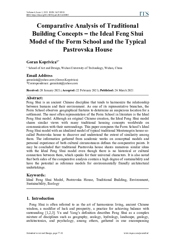 (PDF) Comparative Analysis of Traditional Building Conceptsthe Ideal ...