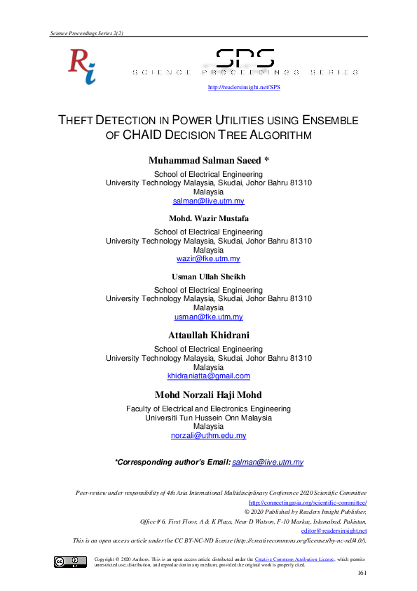 (PDF) Theft Detection in Power Utilities Using Ensemble of Chaid ...