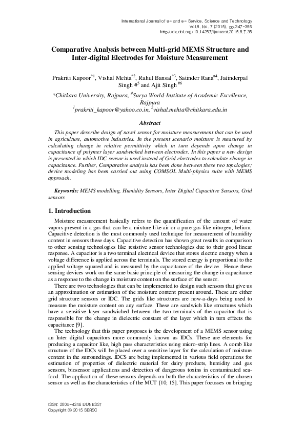 (PDF) Comparative Analysis between Multi-grid MEMS Structure and Inter ...