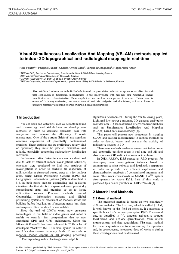 (PDF) Visual Simultaneous Localization and Mapping (VSLAM) methods ...