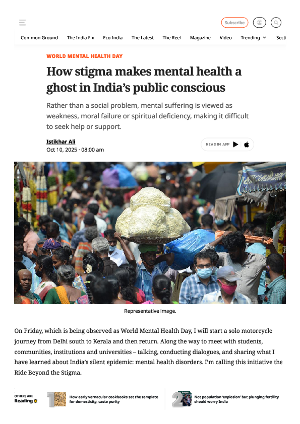 (PDF) How stigma makes mental health a ghost in India's public conscious