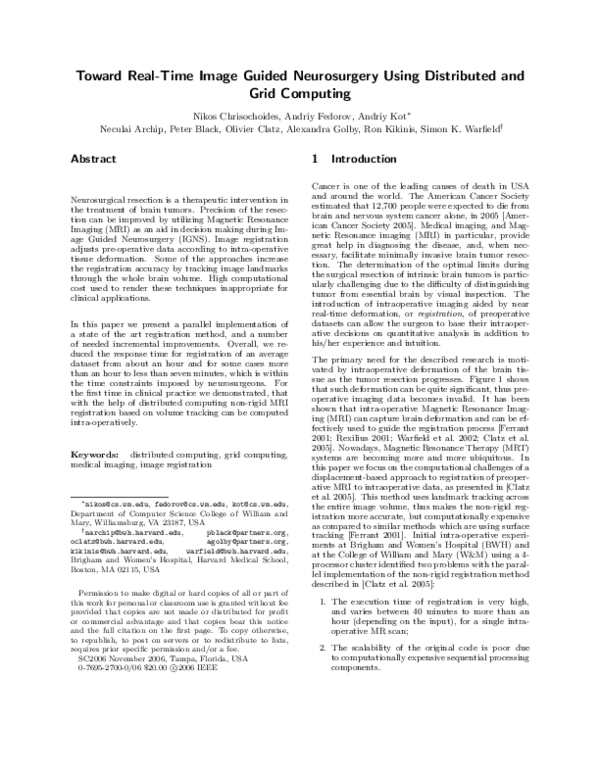 (PDF) Imaging and visual analysis---Toward real-time image guided ...
