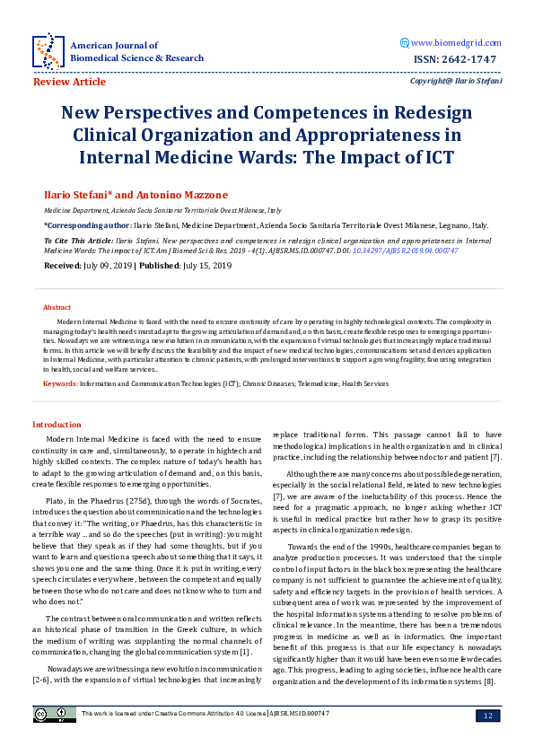 (PDF) New Perspectives and Competences in Redesign Clinical ...