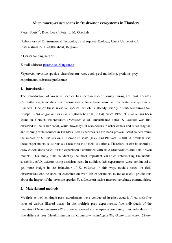 (PDF) Alien macrocrustaceans in freshwater ecosystems in the eastern ...