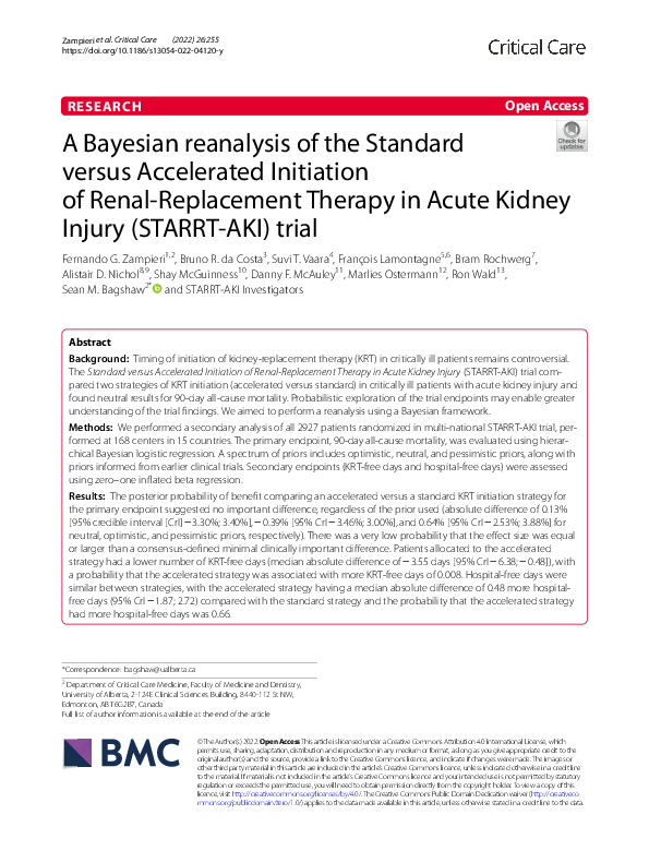 (PDF) A Bayesian reanalysis of the Standard versus Accelerated ...