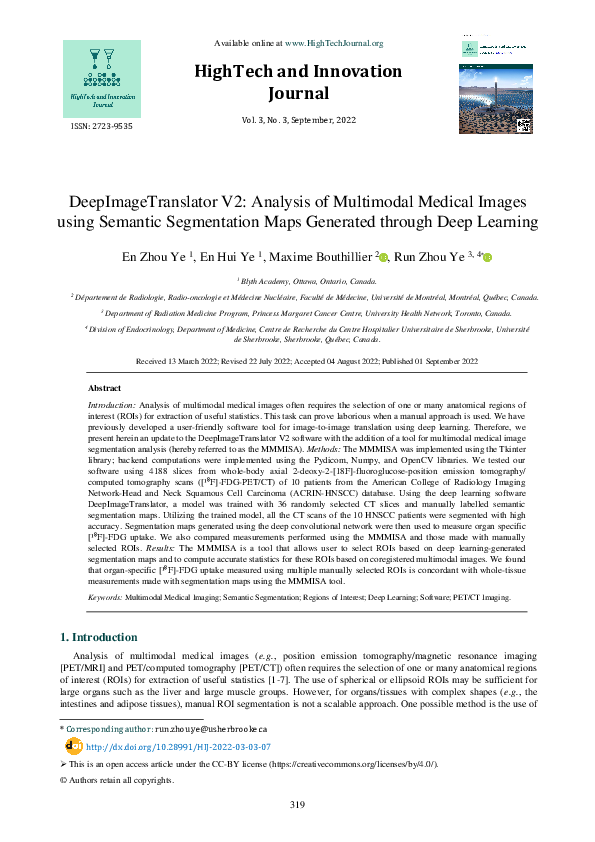 (PDF) DeepImageTranslator V2: Analysis of Multimodal Medical Images ...
