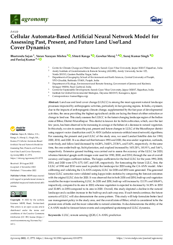(PDF) Cellular Automata-Based Artificial Neural Network Model for ...