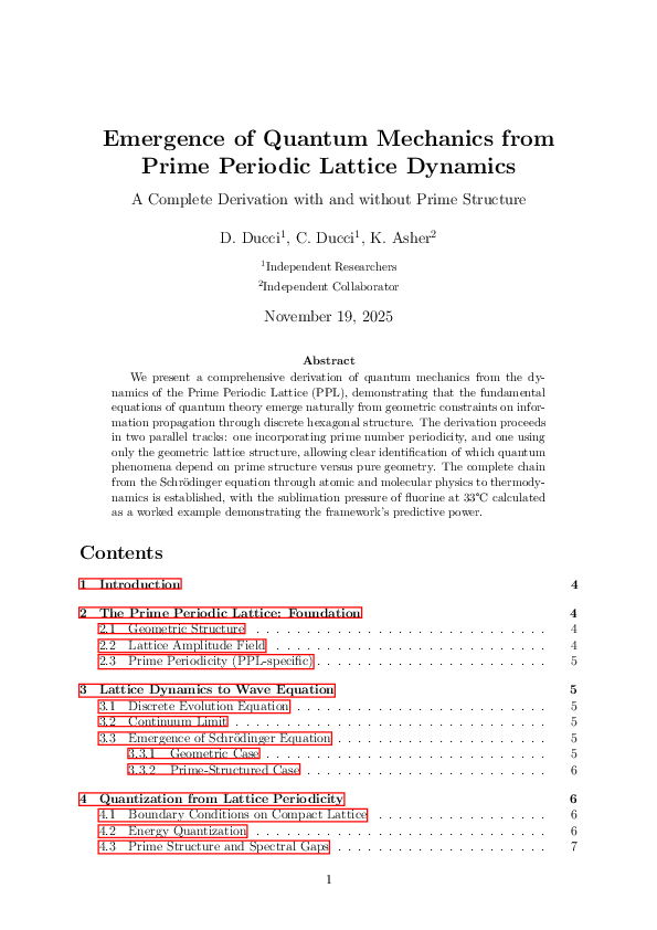 (PDF) Emergence of Quantum Mechanics from Prime Periodic Lattice ...