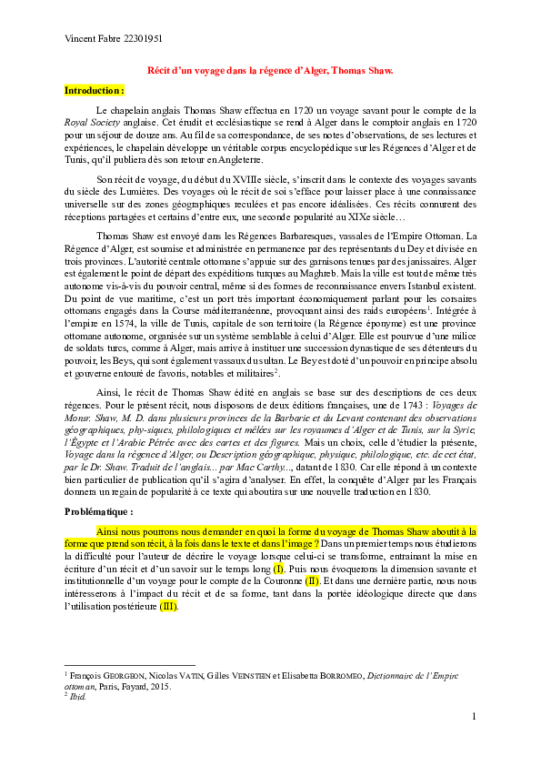 (PDF) Thomas Shaw et le voyage en Barbarie au XVIIIe siècle